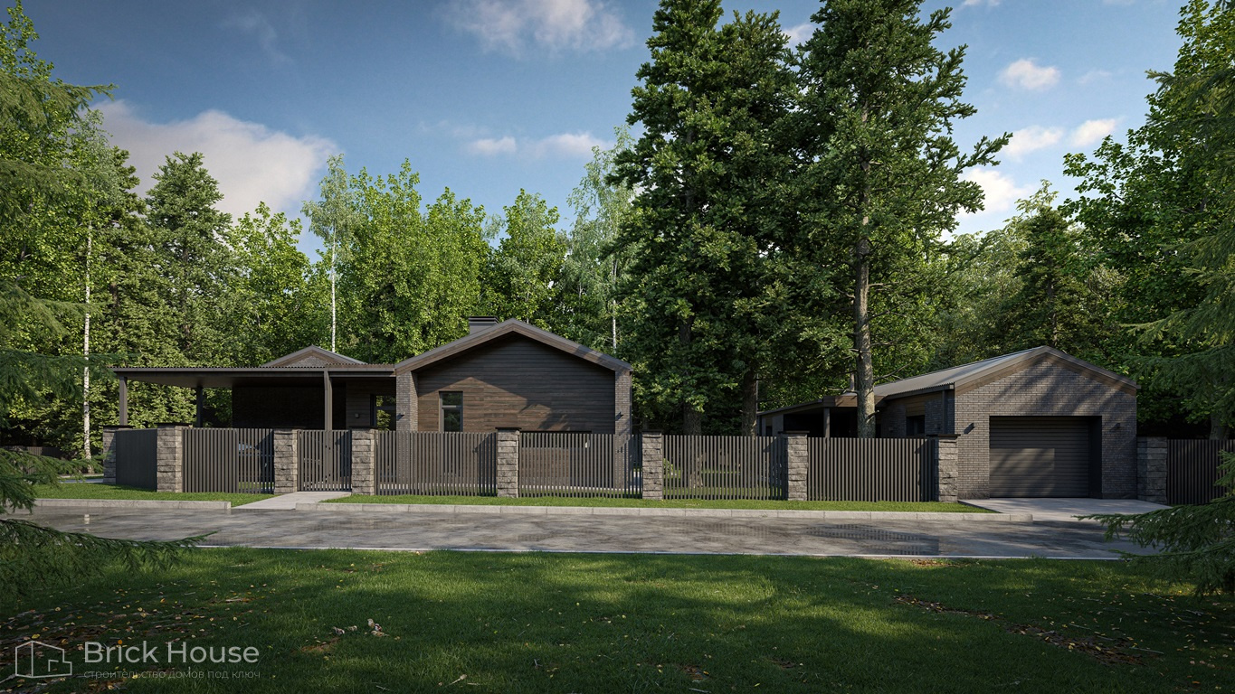 Проект BH-268 - Каменные дома под ключ в Москве и Московской области